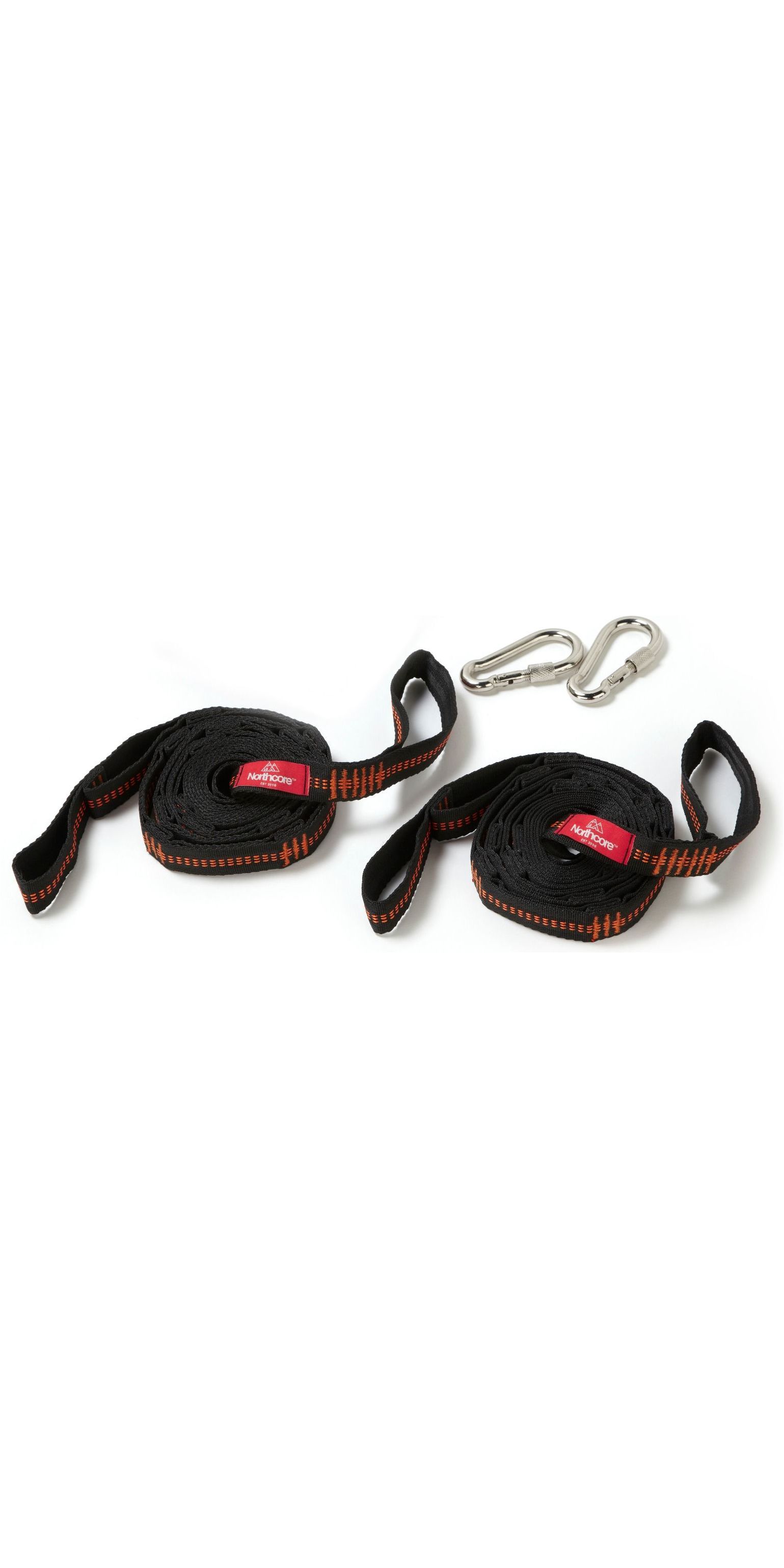 2026 Northcore Hammock Daisy Chain Webbing Tree Straps NOCO103B - Black ...