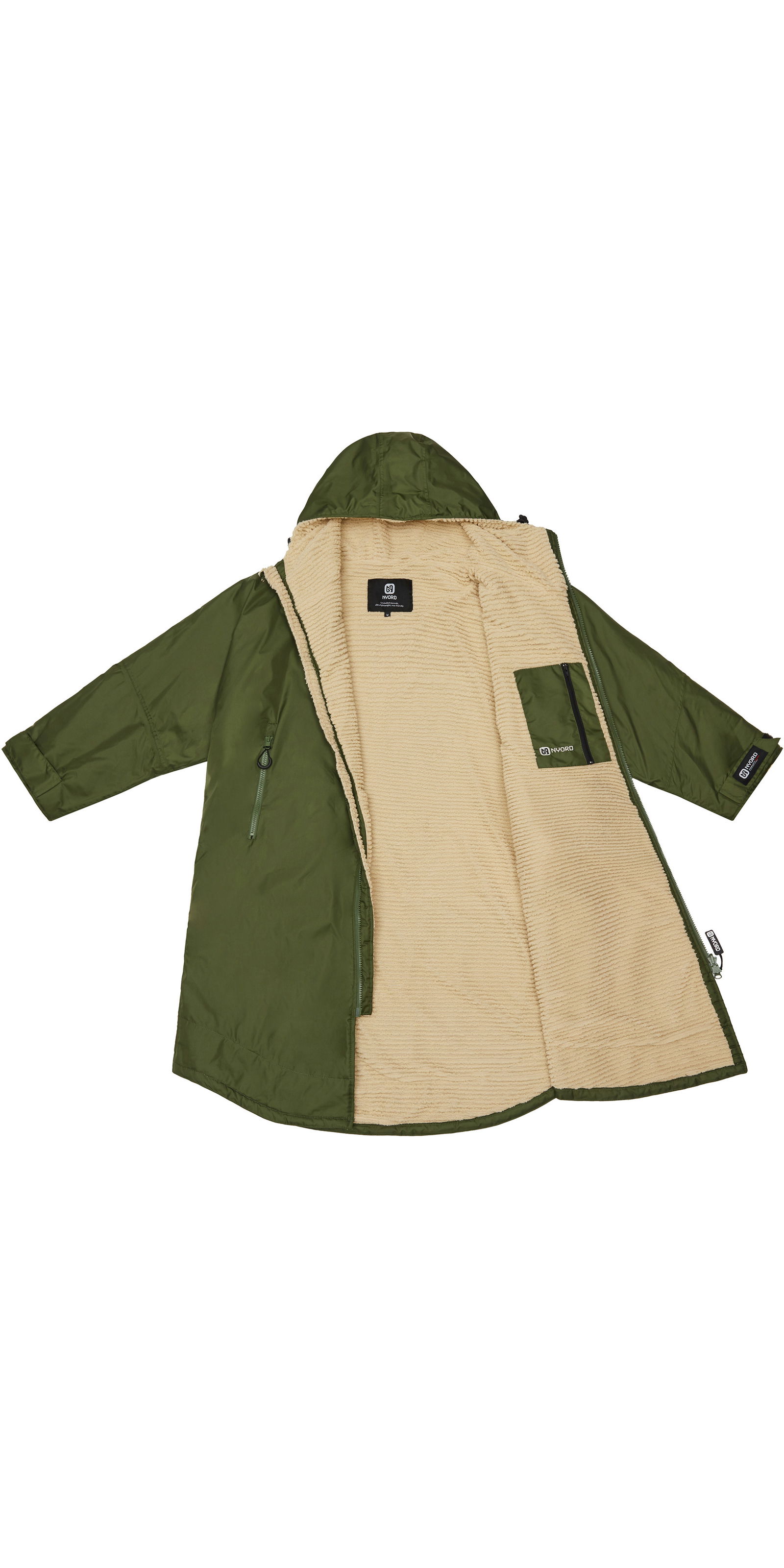 2025 Nyord Primaloft Outdoor Changing Robe ACC0005 - Khaki / Ecru ...