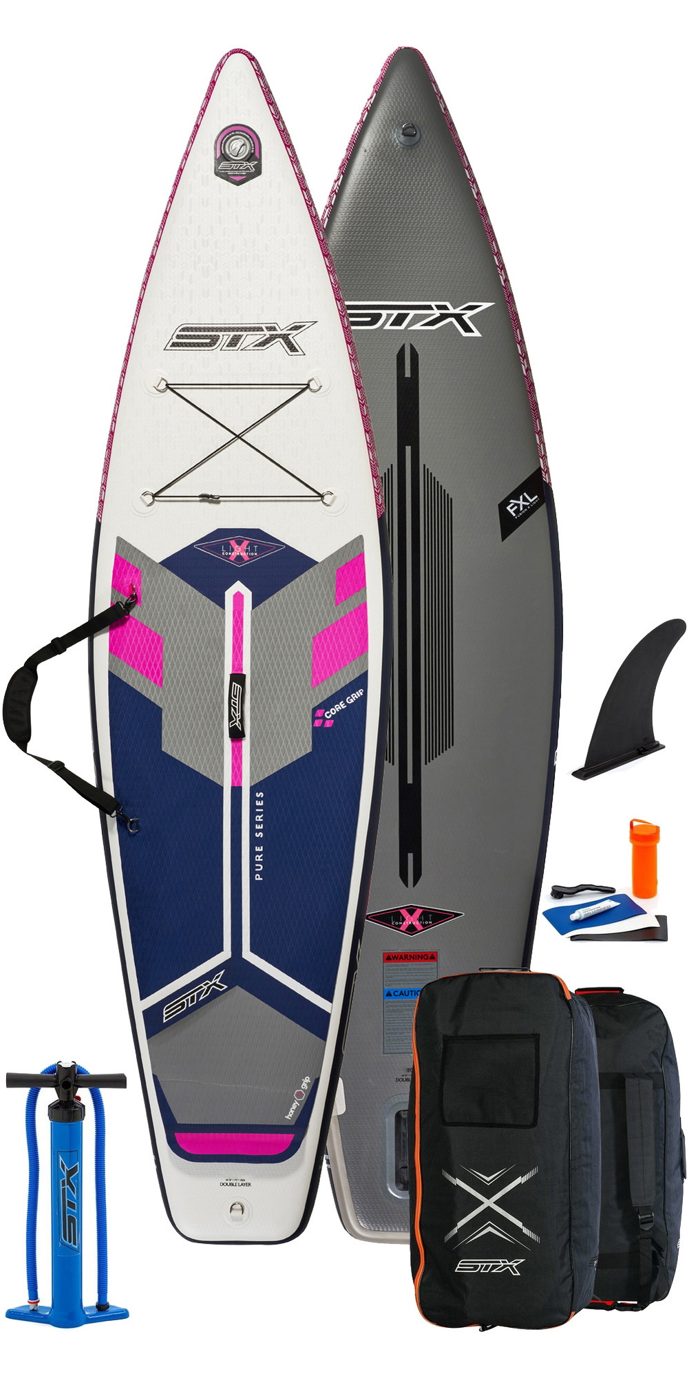 STX Touring Pure 10'6 Inflatable Stand Up Paddle Board Package - Board ...