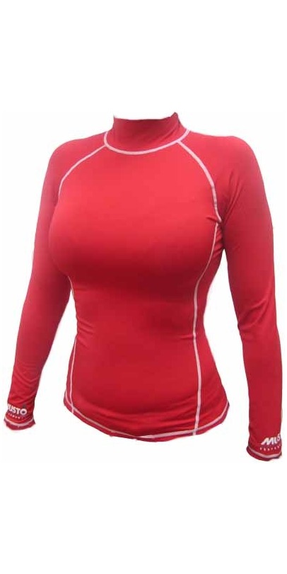 Musto Ladies L/S Rash Vest in RED SO1081 - Wetsuits - Rash Vests Thermo ...