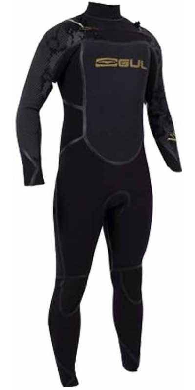 Gul VIPER CHEST ZIP WETSUIT 3/2mm VR1215 Black/GOLD - Wetsuits - 3mm ...