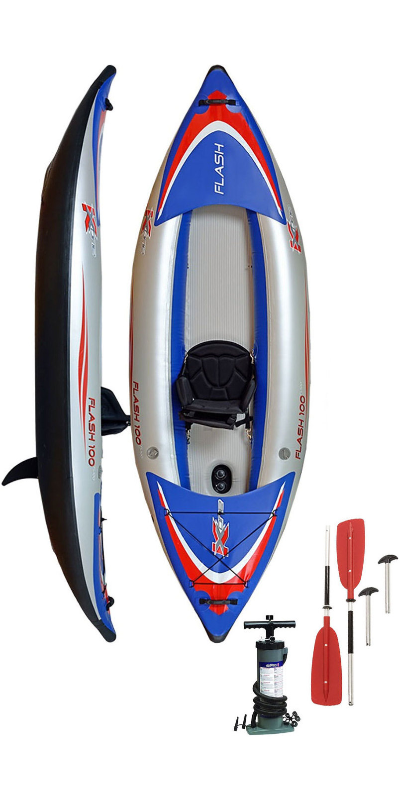 Z-Pro Flash 1 Man High Pressure Inflatable Kayak FL100 - Kayak Only ...