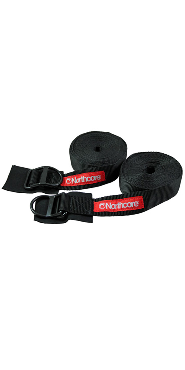 2025 Northcore D-Ring Roof Rack Straps / Tie Downs 5M NOCO22B - Black ...