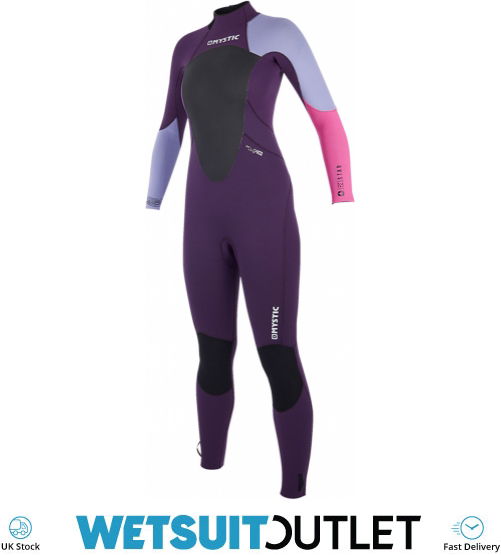 2019 Mystic Womens Star 3/2mm GBS Back Zip Wetsuit Purple 180030 ...
