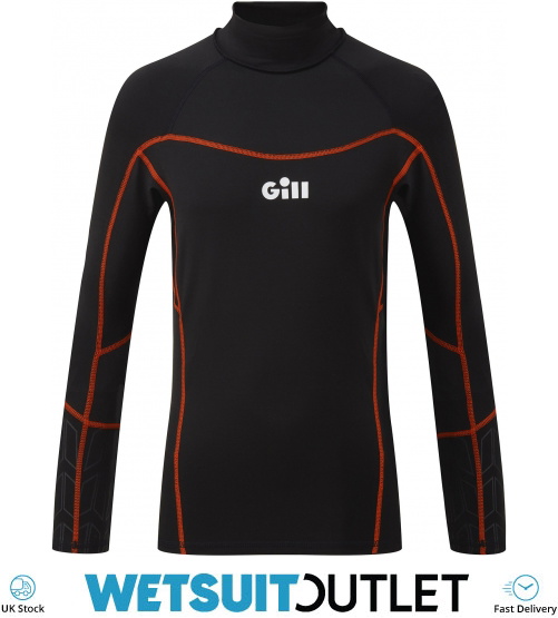 2022 Gill Junior Hydrophobe Long Sleeve Top 5006J - Black - Thermal ...