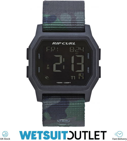 2019 Rip Curl Mens Atom Webbing Strap Digital Watch Camo A3087 ...
