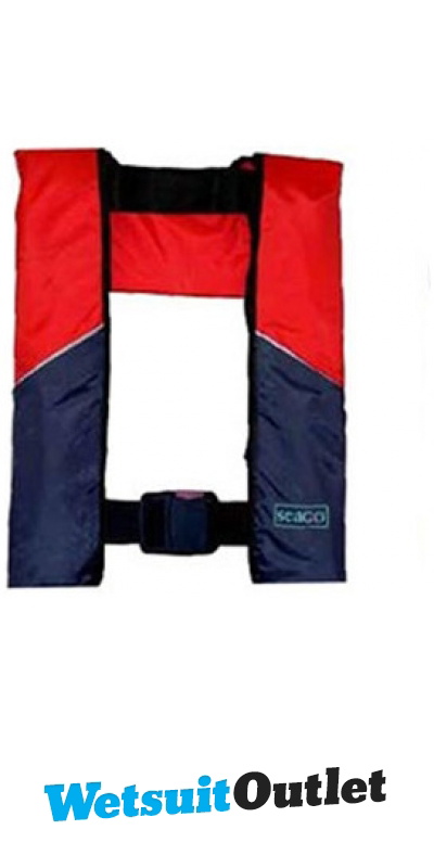 Seago Yachting 180N Classic Life Jacket in RED/NAVY Automatic ...