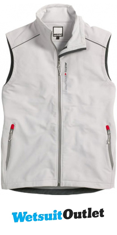 Musto Evolution Soft Shell Gilet in Platinum SE0642 - Sailing - Sailing ...