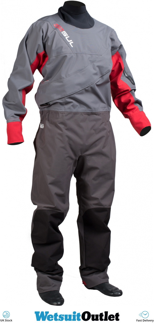 Gul Junior Dartmouth Eclip Zip Drysuit CHARCOAL / RED GM0378 - Drysuits ...