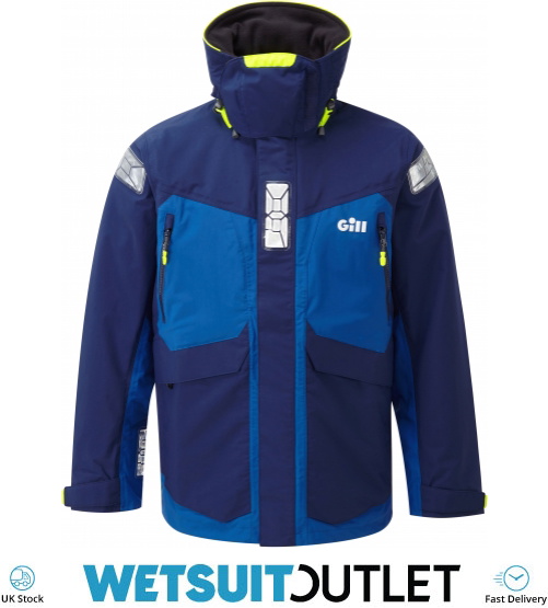 2021 Gill OS2 Mens Offshore Jacket Blue OS24J - Sailing - Sailing ...