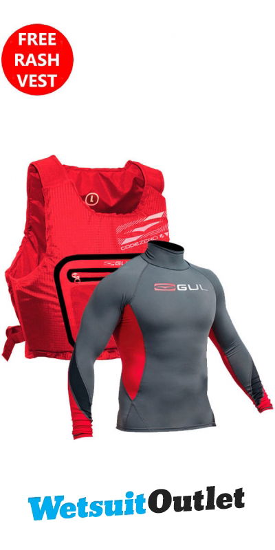 GUL Code Zero Evo Buoyancy Aid RED FREE Xola Rash Vest - GM0379-A9 - Accessories | Wetsuit Outlet