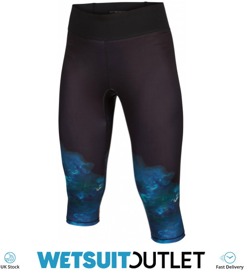 2020 Mystic Womens Diva 3/4 Length Leggings 200542 - Teal - Wetsuit Tops Shorts | Wetsuit Outlet