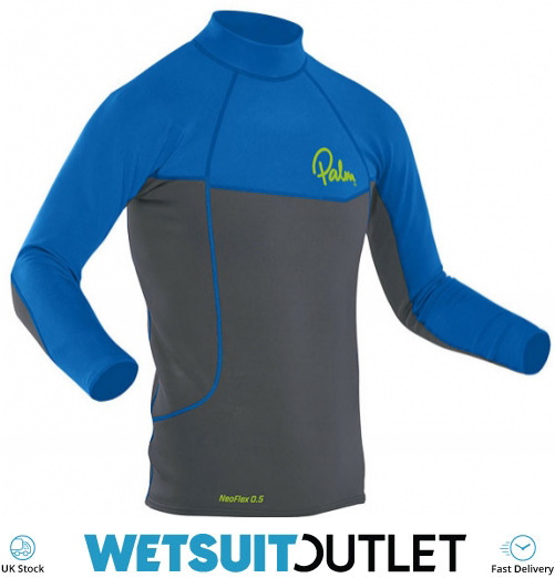 Palm Neo Flex Long Sleeve 0 5mm Thermospan Top Grey / Blue 12183 ...