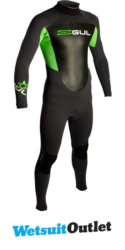 Gul Response 3/2mm GBS Back Zip Wetsuit GRAPHITE / GREEN / Black RE1231 ...