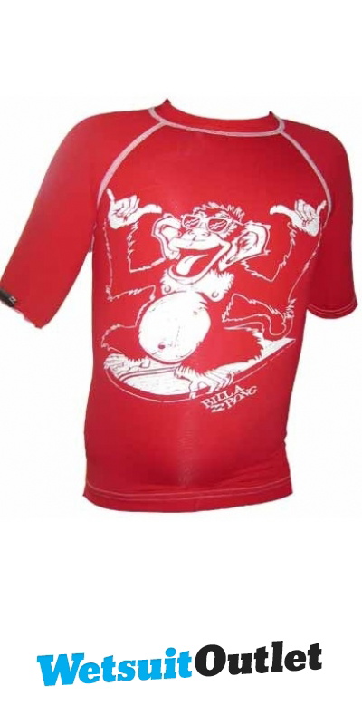 Billabong Monkey Business KIDS/Toddler Short Sleeved RED Rash Vest ...