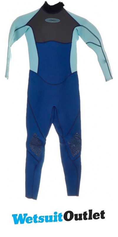 Gul Junior Contour 3/2mm Wetsuit in BLUE/LIGHT BLUE - 2ND | Wetsuit Outlet