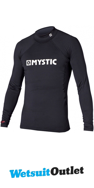 Mystic Star Long Sleeve Rash Vest Black 140385 - Wetsuits - Rash Vests ...