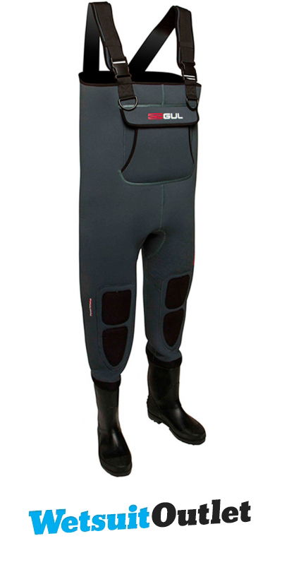 Gul 4mm Neoprene Bootfoot Chest Waders in GREY WD0001 - Sailing ...
