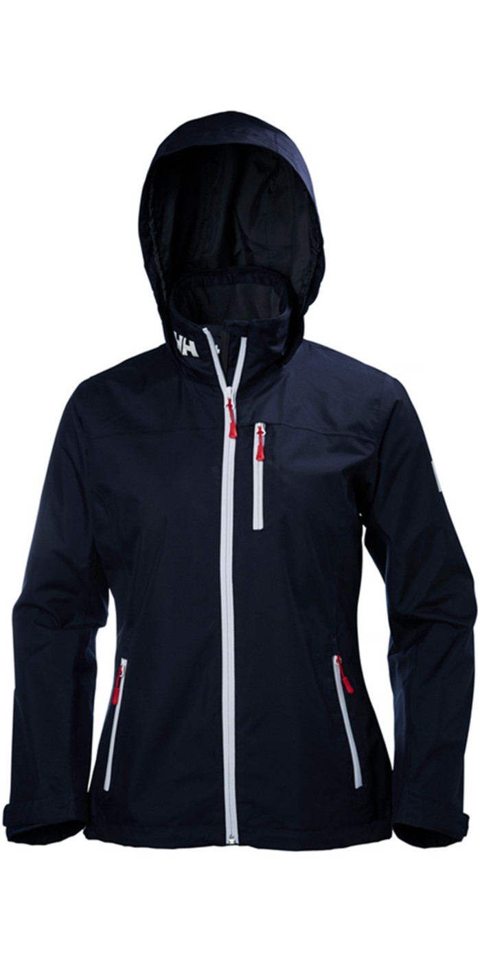 2019 Helly Hansen Womens Hooded Crew Mid Layer Jacket NAVY 33891 ...