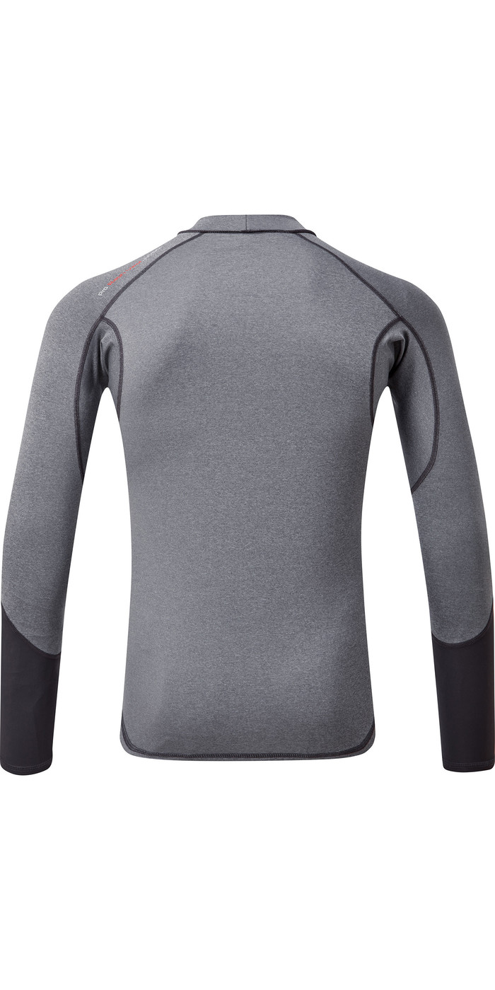 2022 Gill Mens Pro Long Sleeve Rash Vest 5020 - Grey Melange - Wetsuits ...