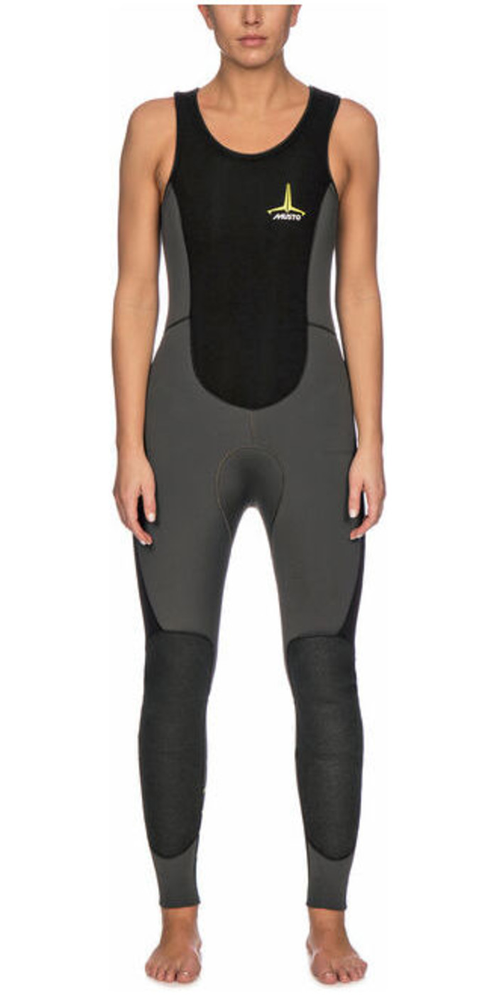Musto Womens Foiling Thermohot Impact Wetsuit 80925 - Dark Grey / Black ...