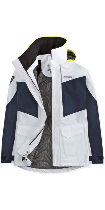 2019 Musto Womens BR2 Coastal Jacket White / Navy SWJK015 - Sailing ...