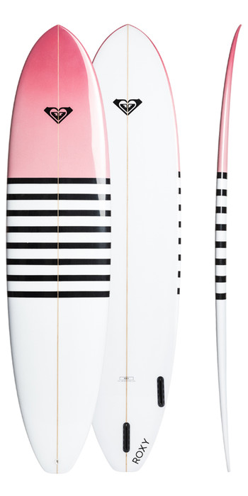 Roxy Euroglass Surfboard Minimalibu 7'3 Tropical Pink - EGLXSBMM73 ...