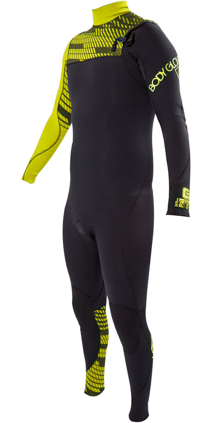 Bodyglove CT 3/2mm GBS Chest Zip Wetsuit YELLOW 13138 - 620224 ...
