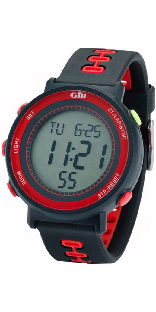 2022 Gill Race Watch Timer W013 - Black / Red - Sailing - Accessories ...