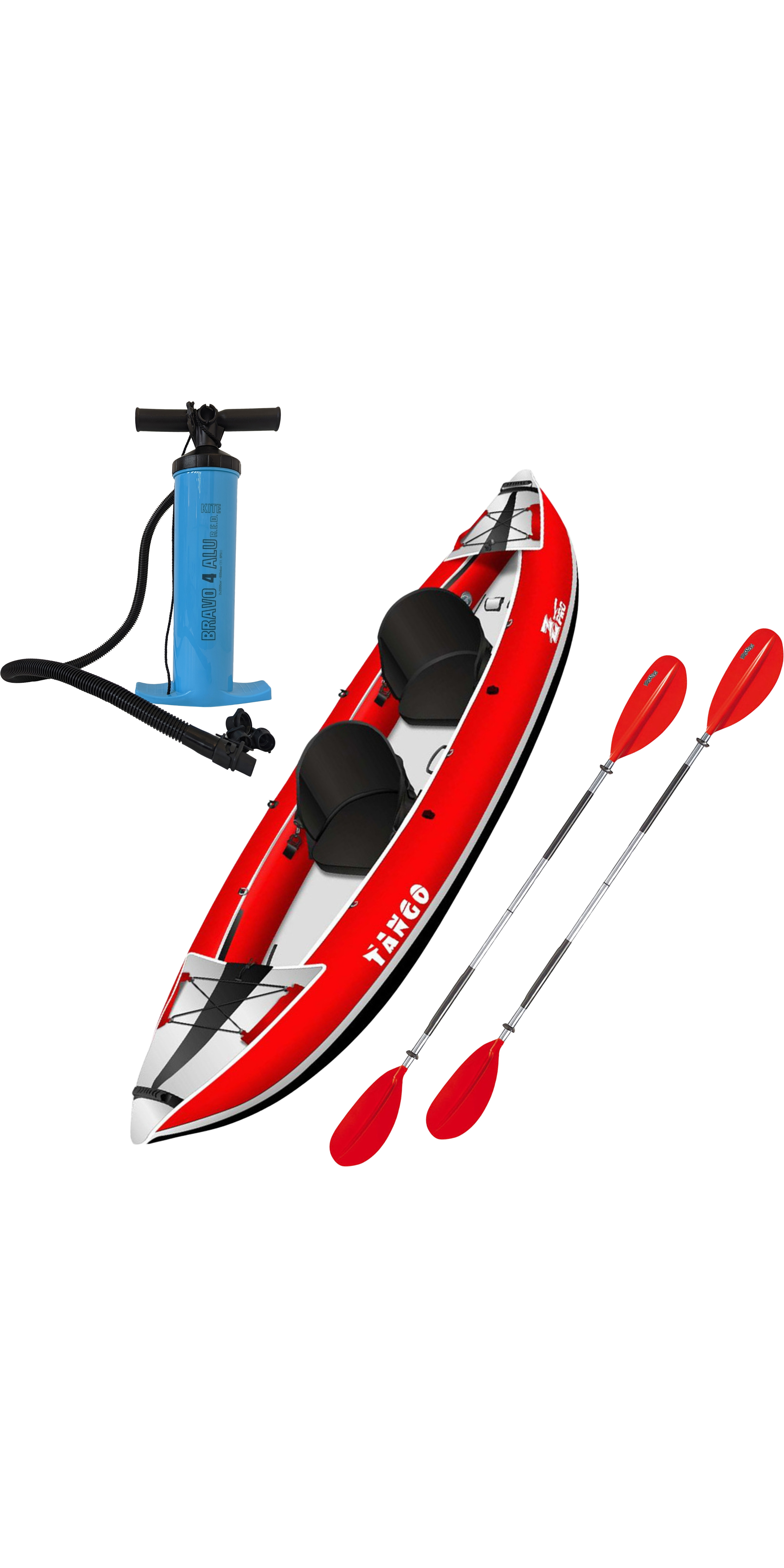 2025 Z-Pro Tango 200 1-2 Man Inflatable Kayak Paddle & Pump Package ...